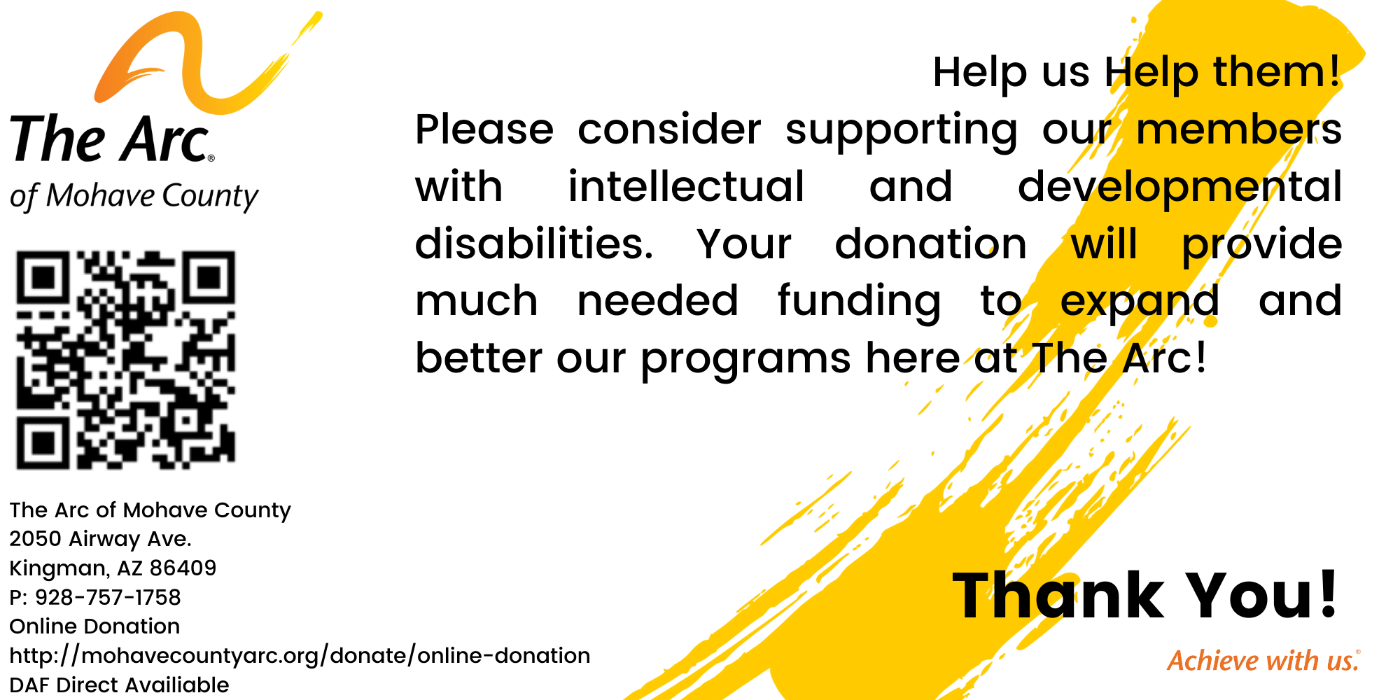 Donate - Mohave County Arc